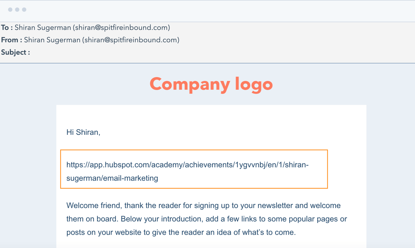 How to create a clickable link in a HubSpot email with a ...