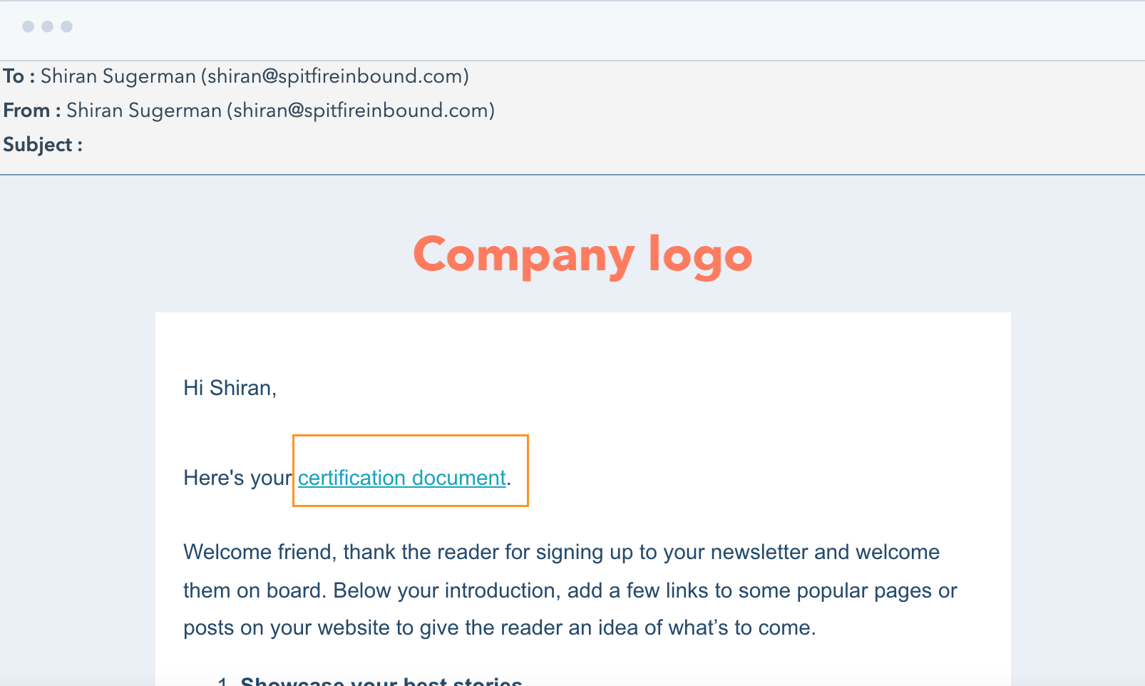How to create a clickable link in a HubSpot email with a ...
