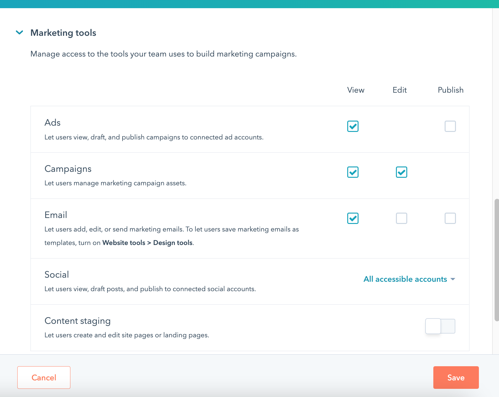 How do I manage user permissions in HubSpot?